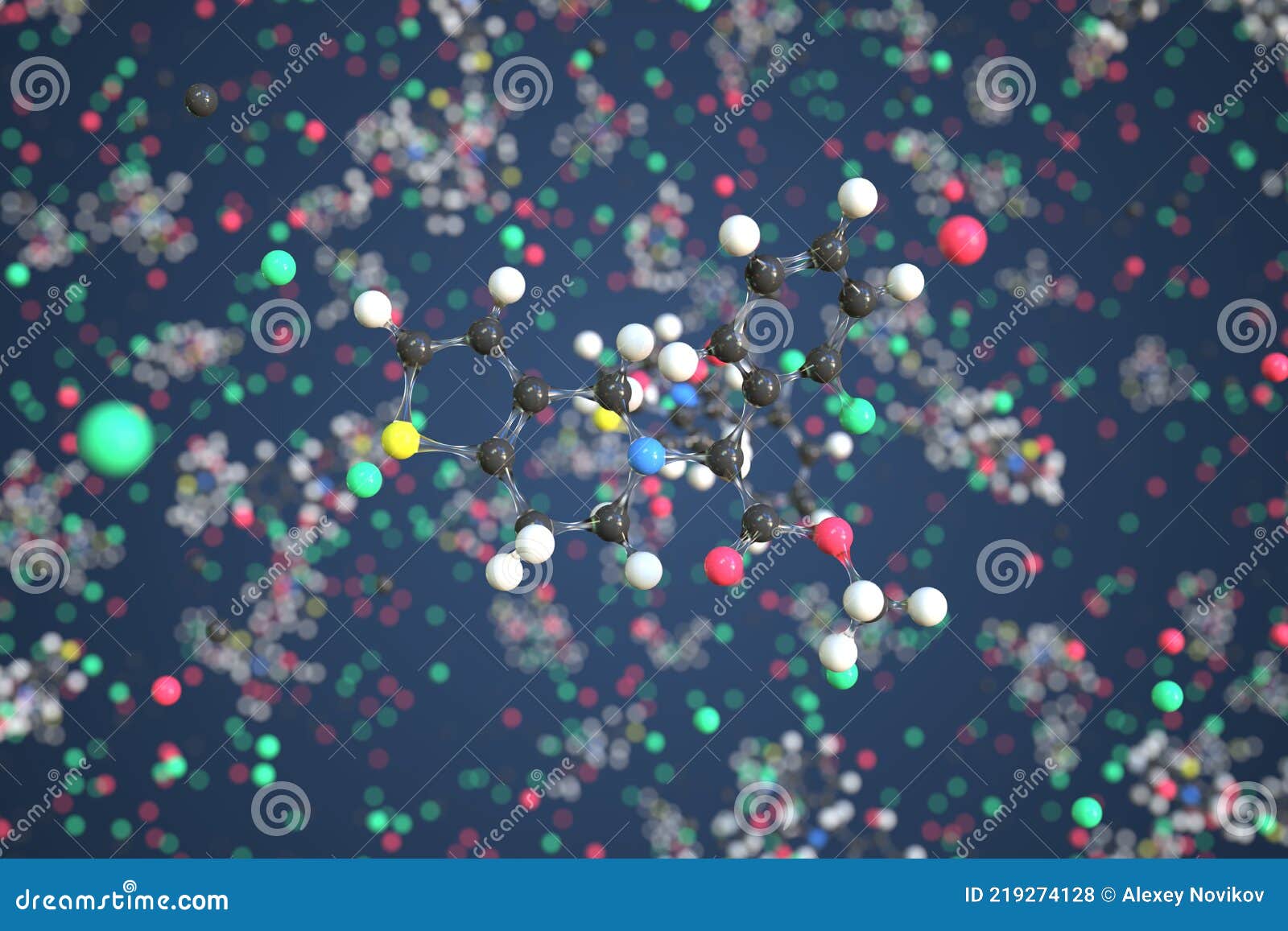 Clopidogrel Molecule, Molecular Structures, Plavix, 3d Model ...
