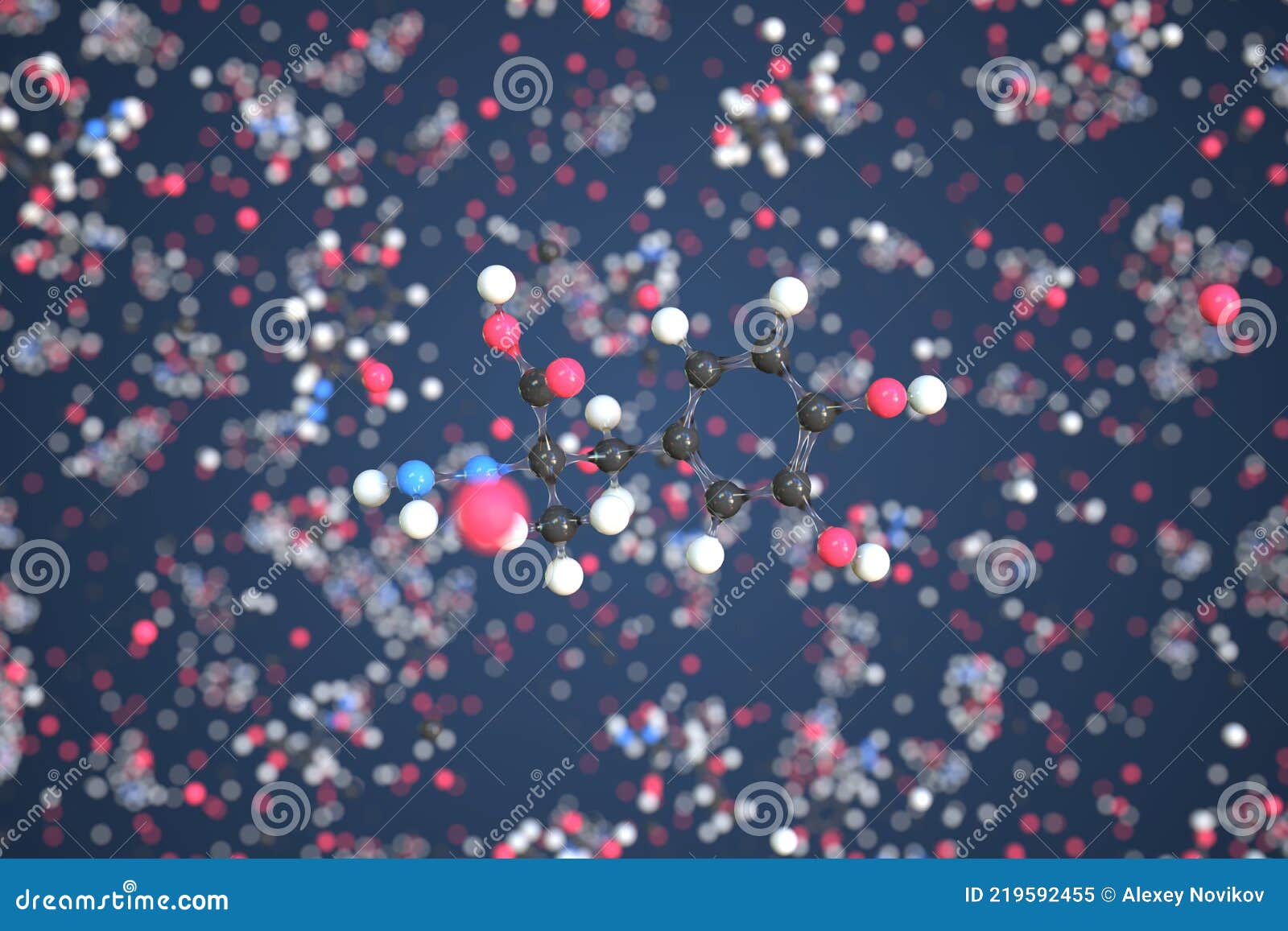 Carbidopa Molecule, Lodosyn Molecular Structure, Isolated 3d Model Van ...