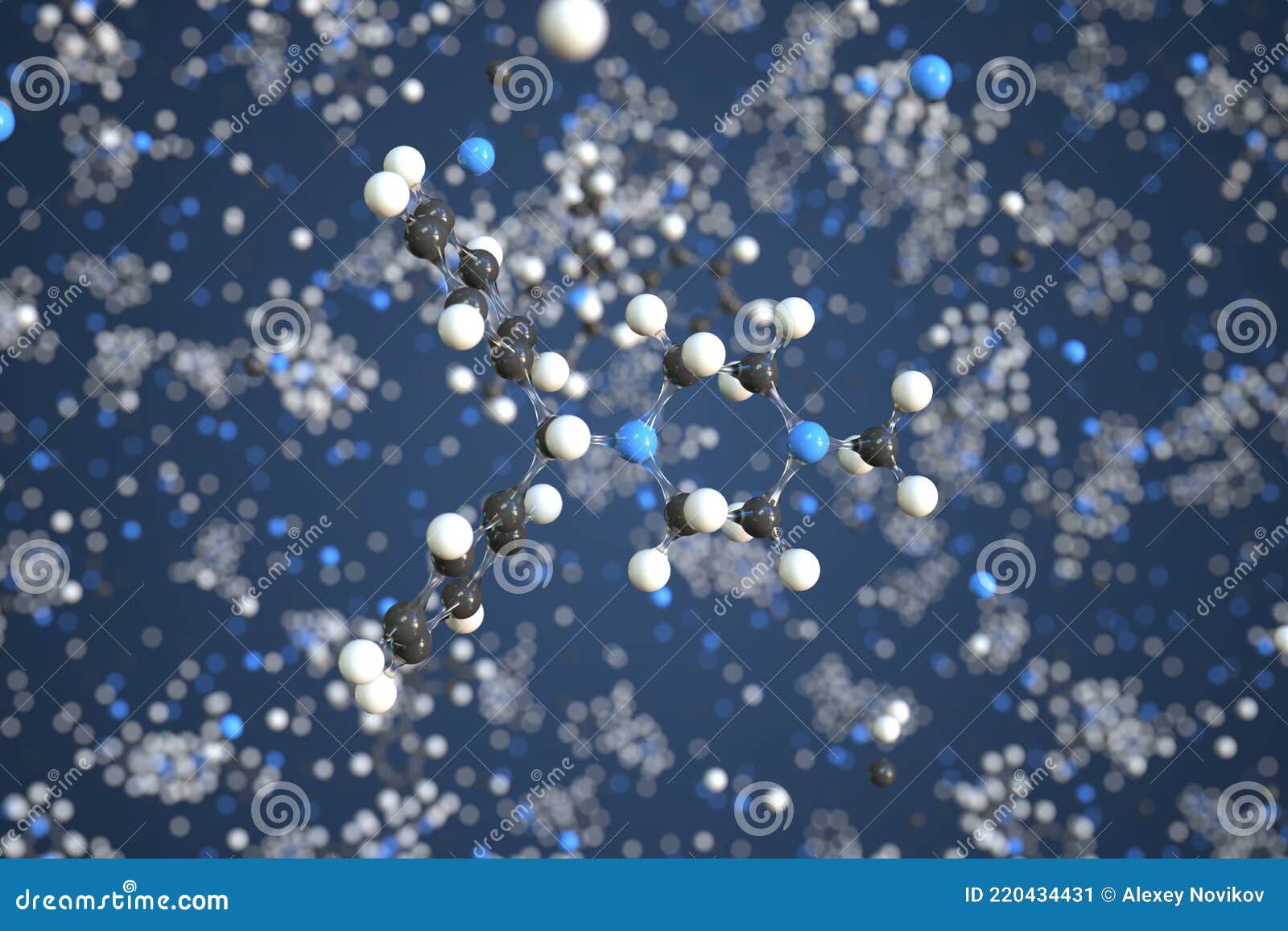 Cyclizine Molecule, Molecular Structure, Anticholinergic Antiemetics ...