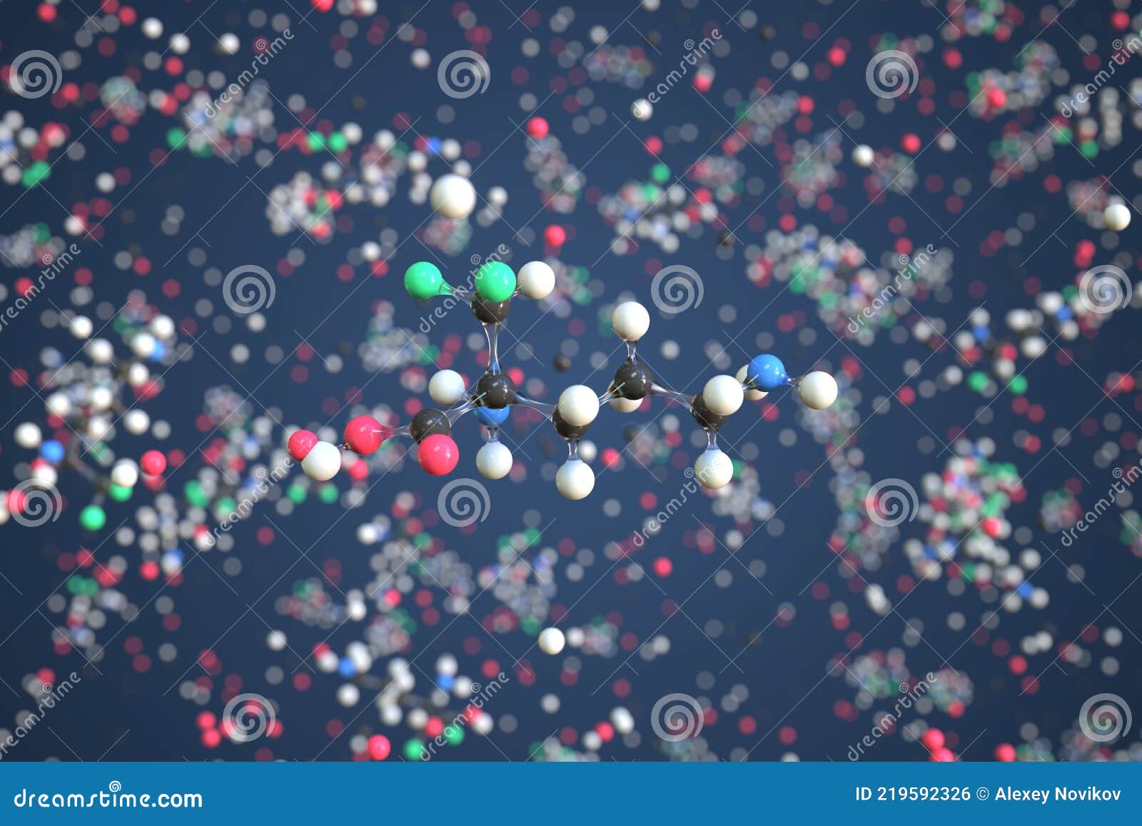 Eflornithine Molecular Structure, 3d Model Molecule, Vaniqa, Structural ...