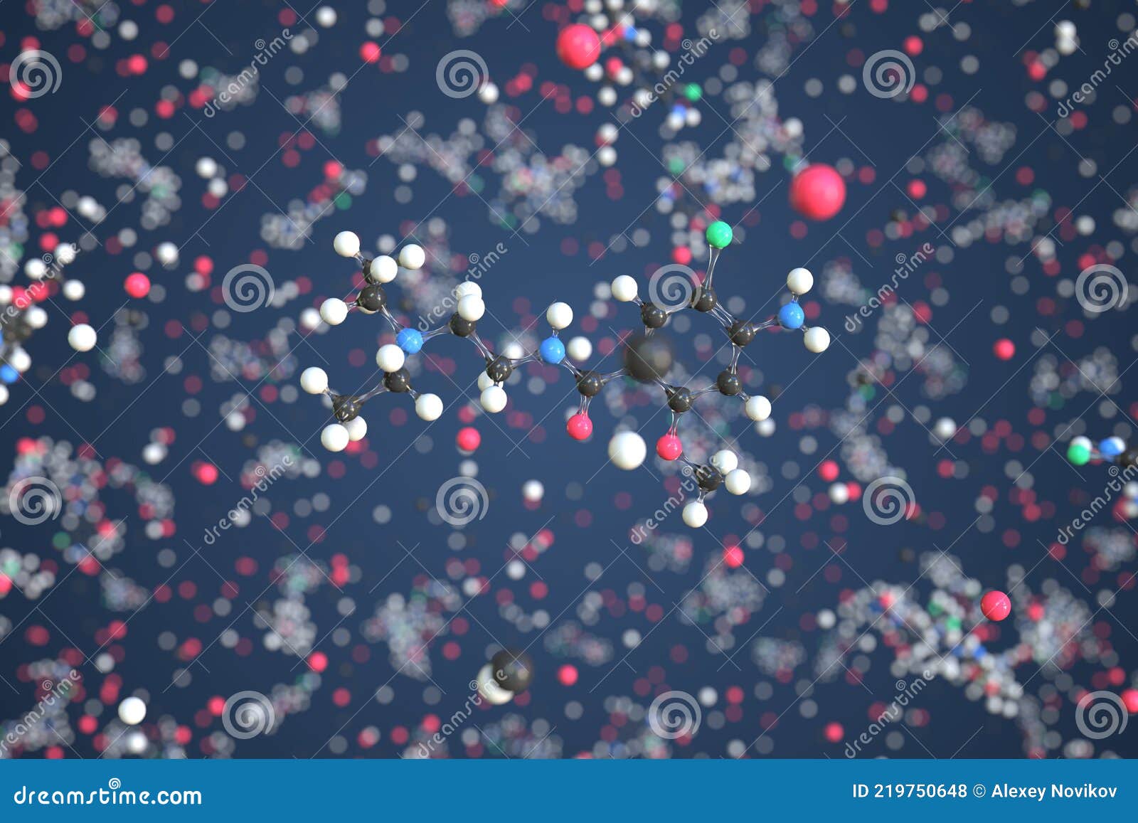 Metoclopramide Molecular Structure, 3d Model Molecule, Prokinetic Agent ...