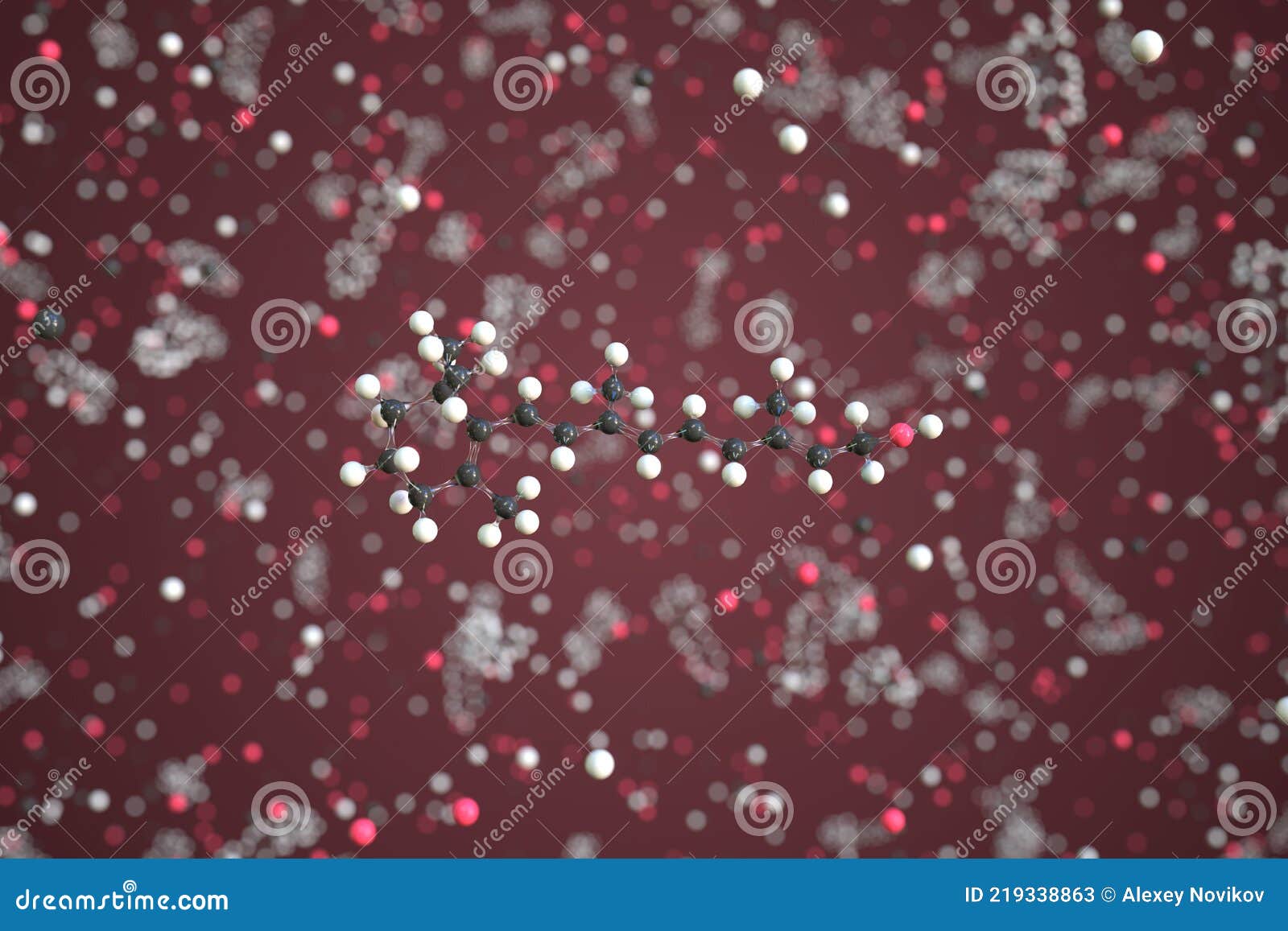 Retinol Molecular Structure, 3d Model Molecule, Vitamin A1, Structural ...