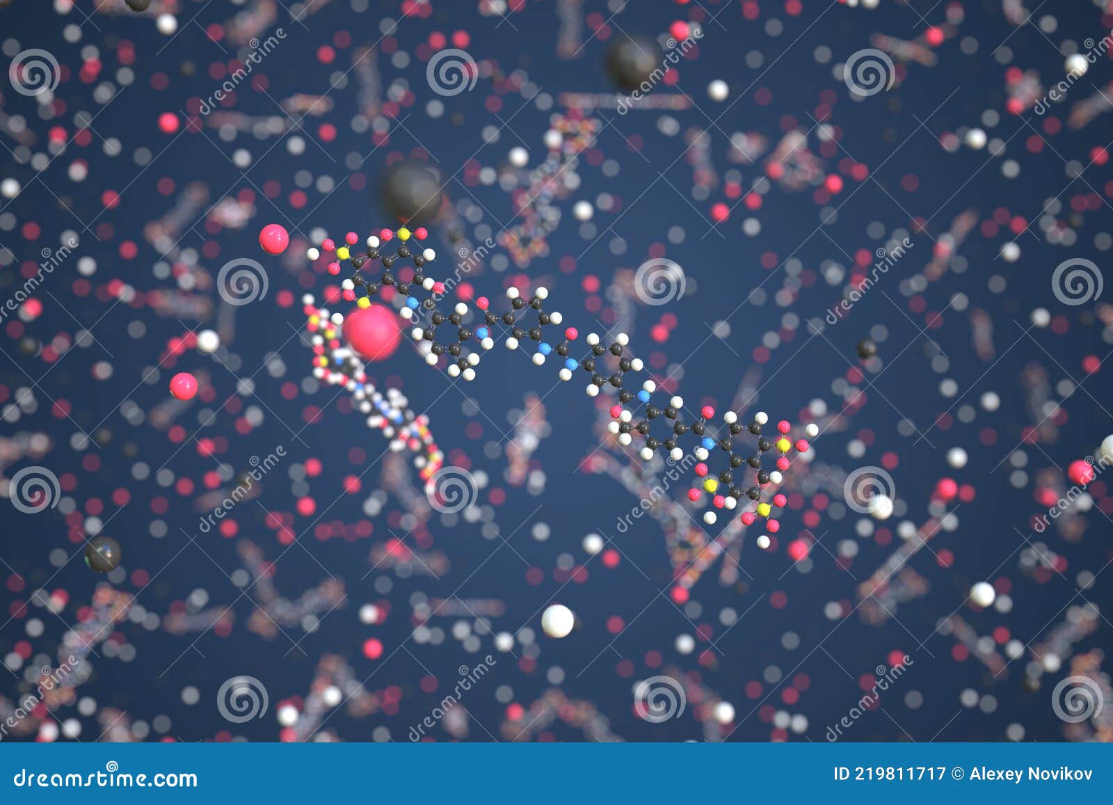 Suramin Molecule, Molecular Structures, Antrypol, 3d Model, Structural ...