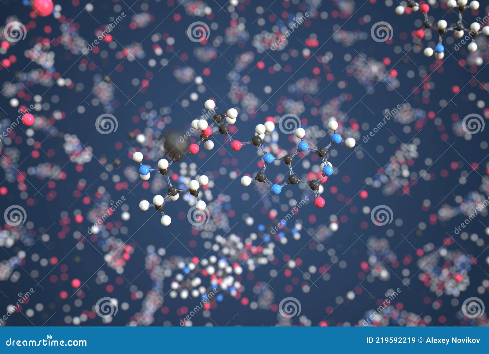 Valganciclovir Molecular Structure Isolated On White Stock Illustration ...