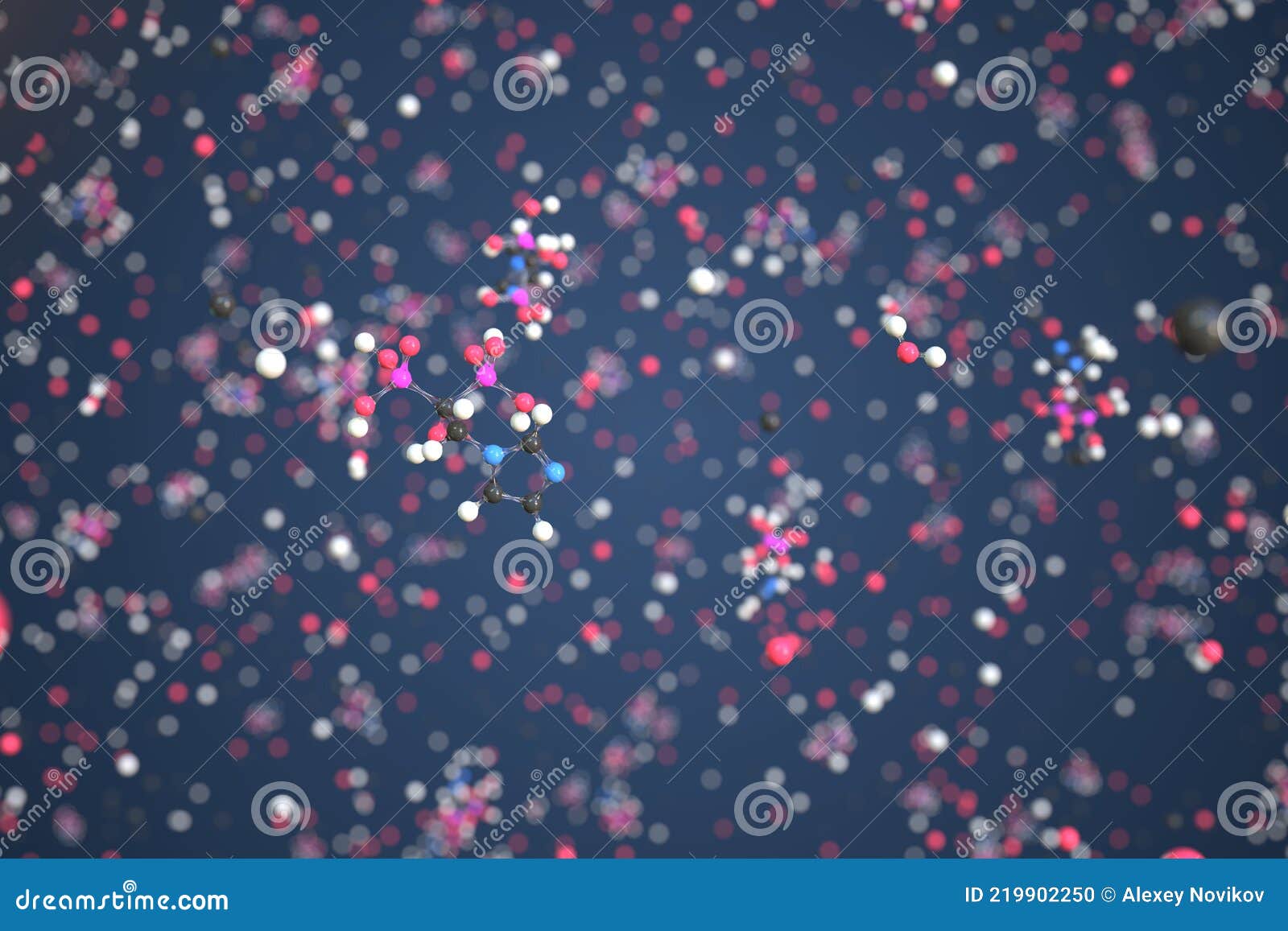 Zoledronic Acid Molecule. Conceptual Molecular Model. Chemical 3d ...