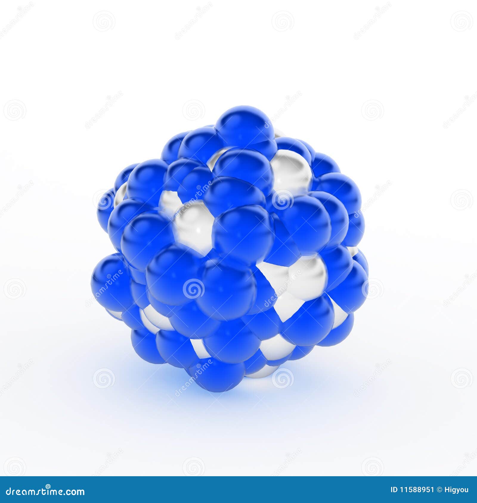 Molecular Model, Sphere stock illustration. Illustration of science ...