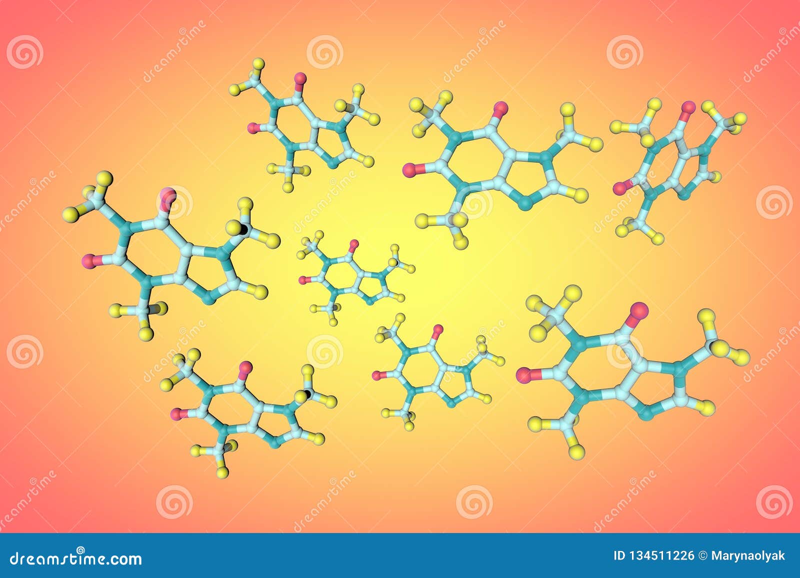 Molecular Models Of Acetylene Or Ethyne, An Important Industrial Raw ...