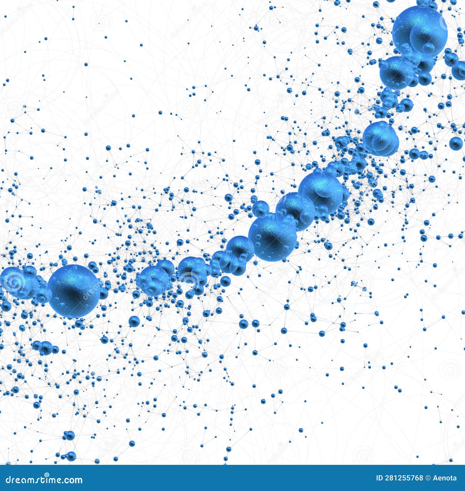 Molecular Nanotechnology Blue Structure Stock Illustration ...