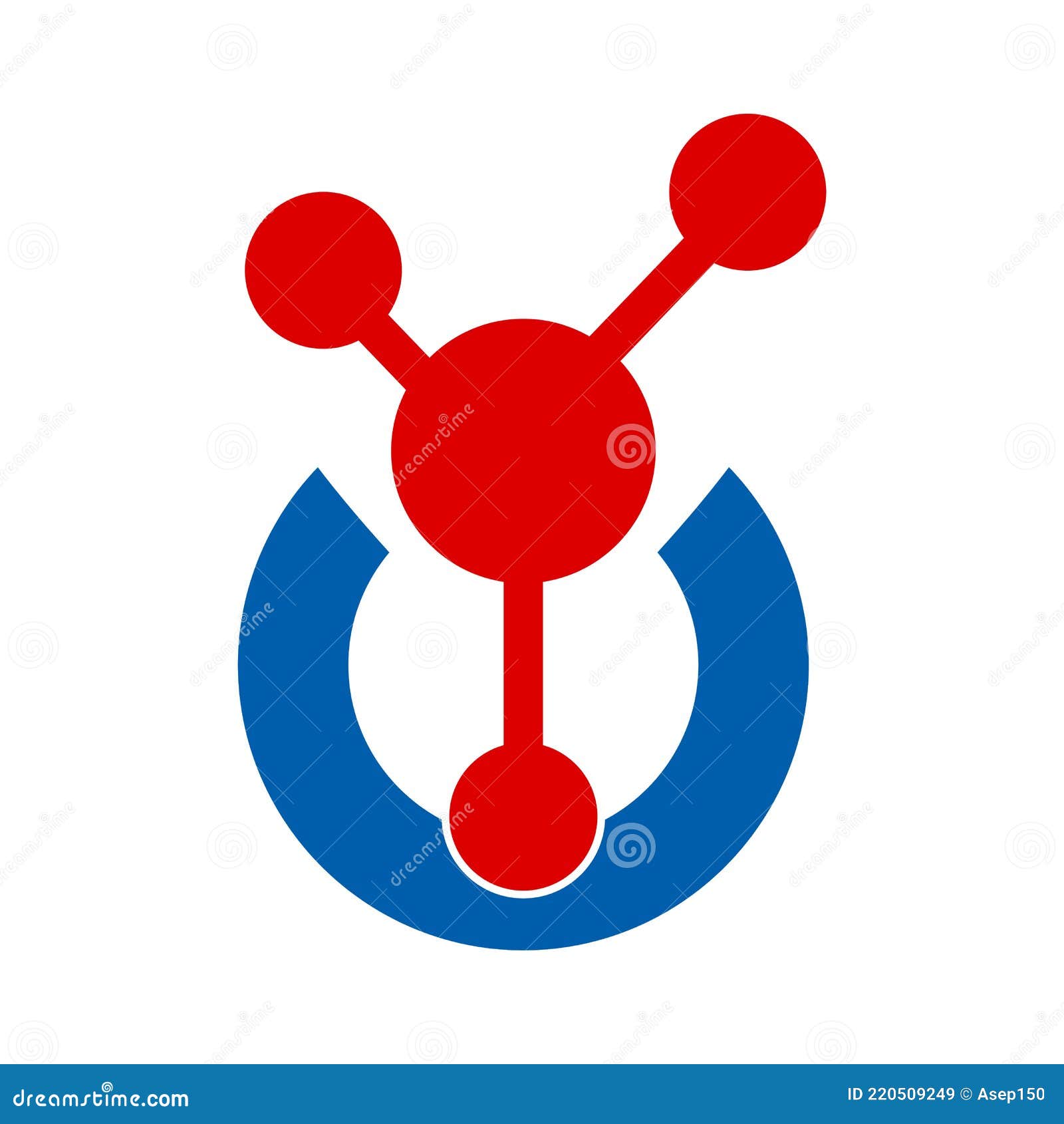 Molecular Network Internet or Chemistry Logo and Icon Stock Vector ...