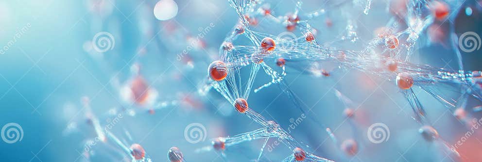 Molecular Network Structure Abstract Image Symbolizing Connection ...