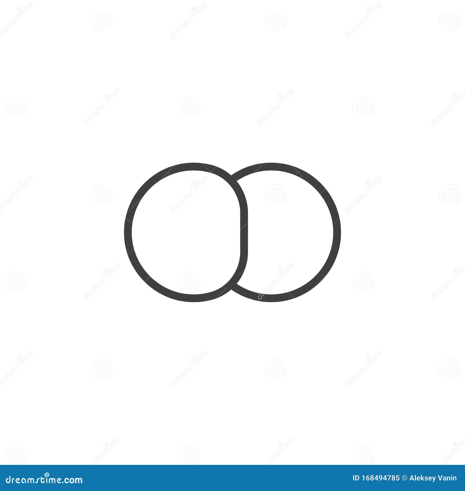 Molecular Oxygen Structure Line Icon Stock Vector - Illustration of ...