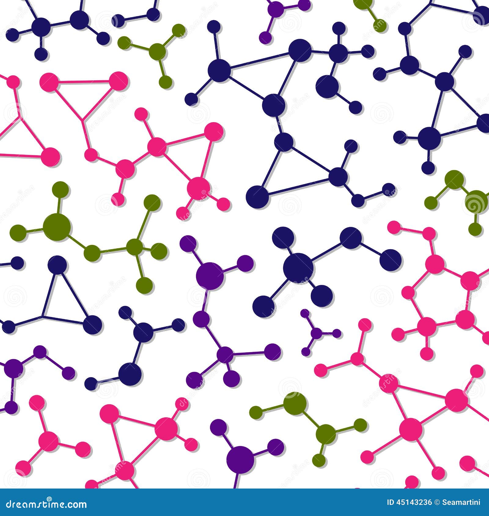 Molecular Pattern Background Stock Vector - Illustration of abstract ...