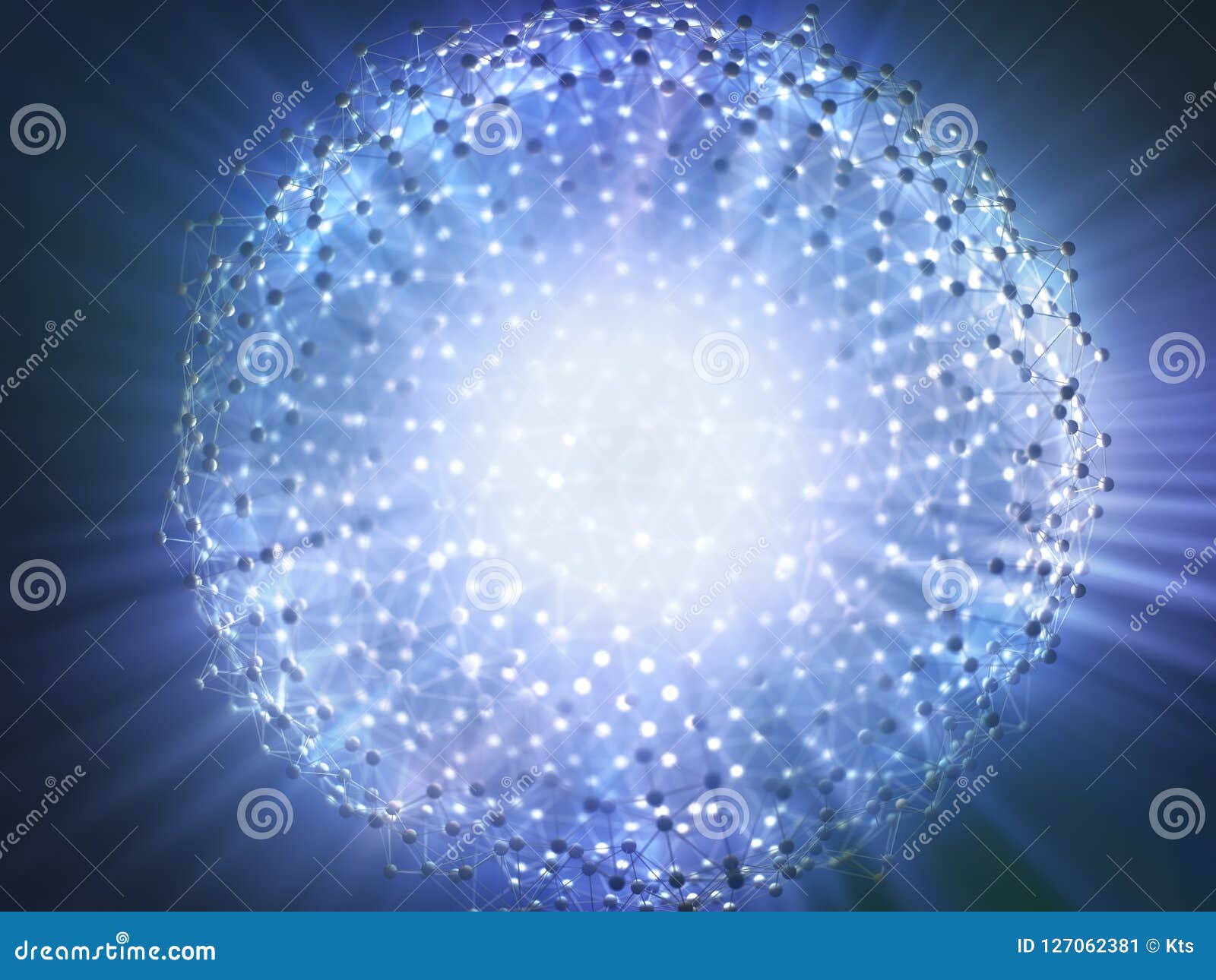 Molecular Science Technology Concept Stock Illustration - Illustration ...