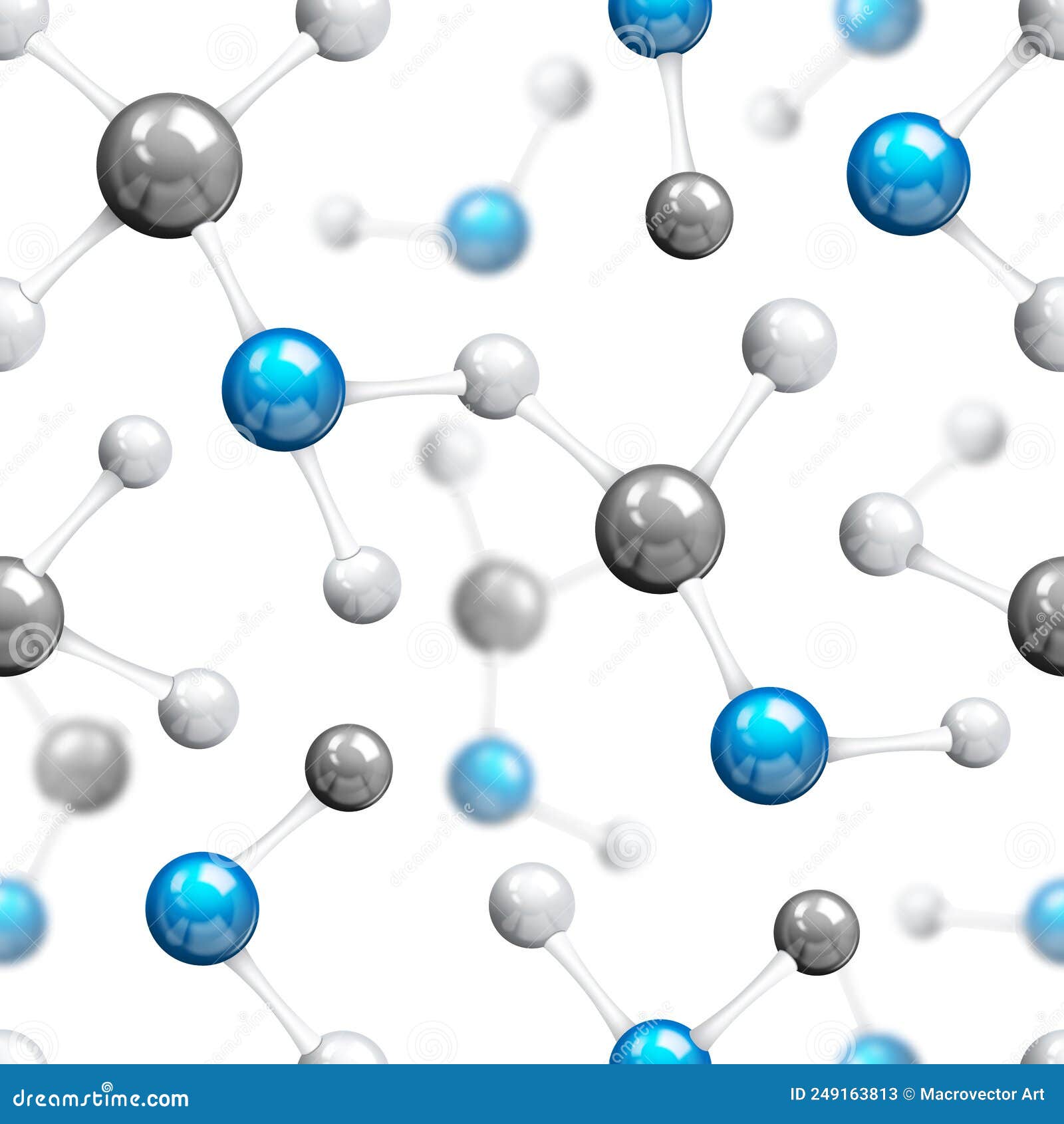 Molecular seamless pattern stock vector. Illustration of formula ...