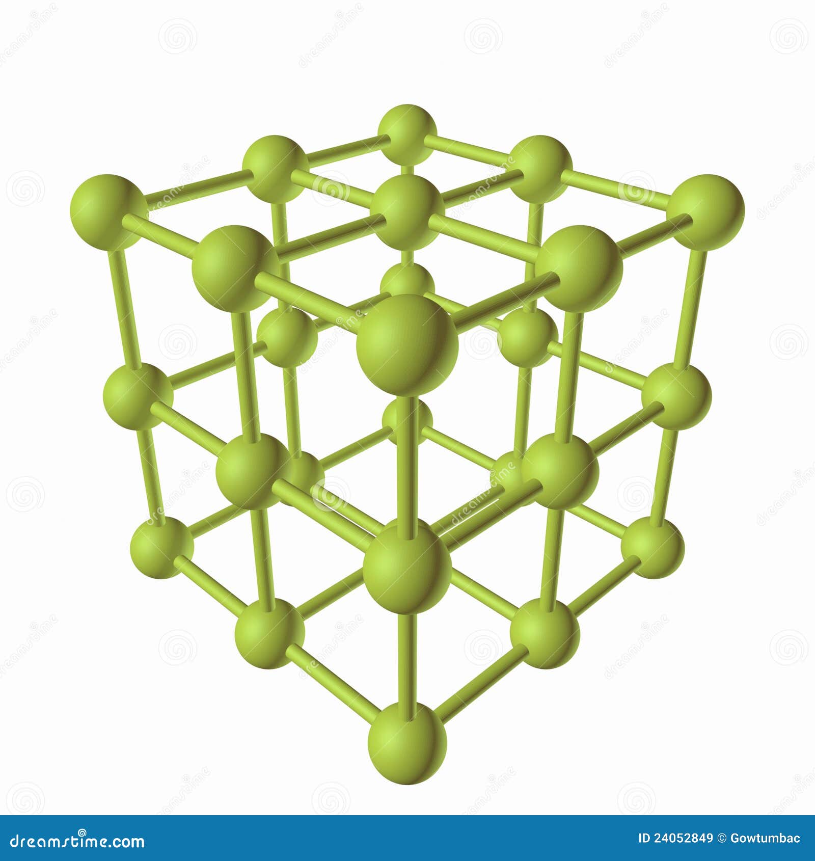 Cubical Atom Network Stock Illustration | CartoonDealer.com #83301736