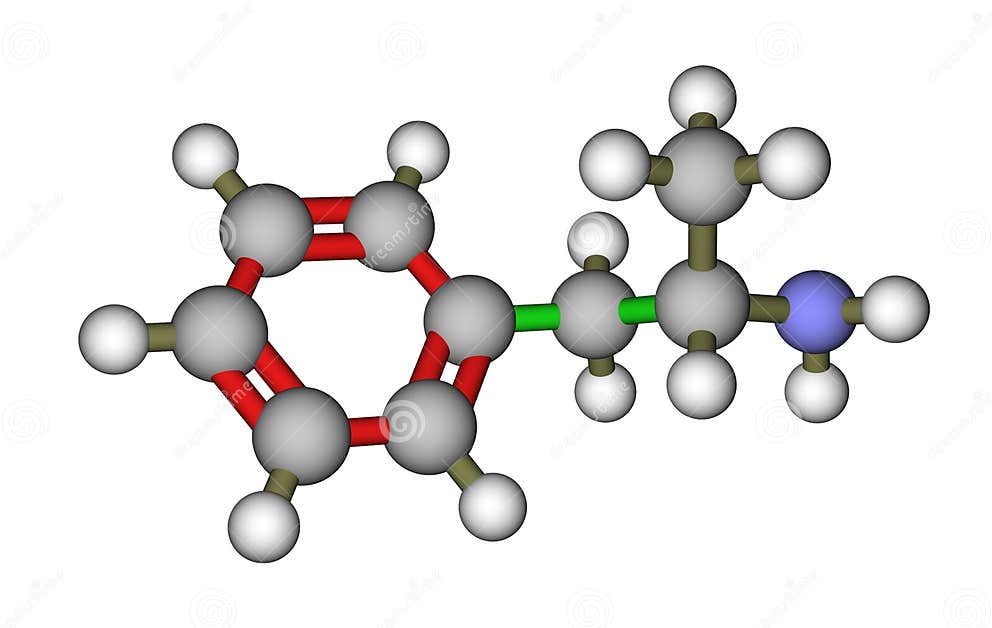 Molecular Structure of Amphetamine Stock Illustration - Illustration of ...
