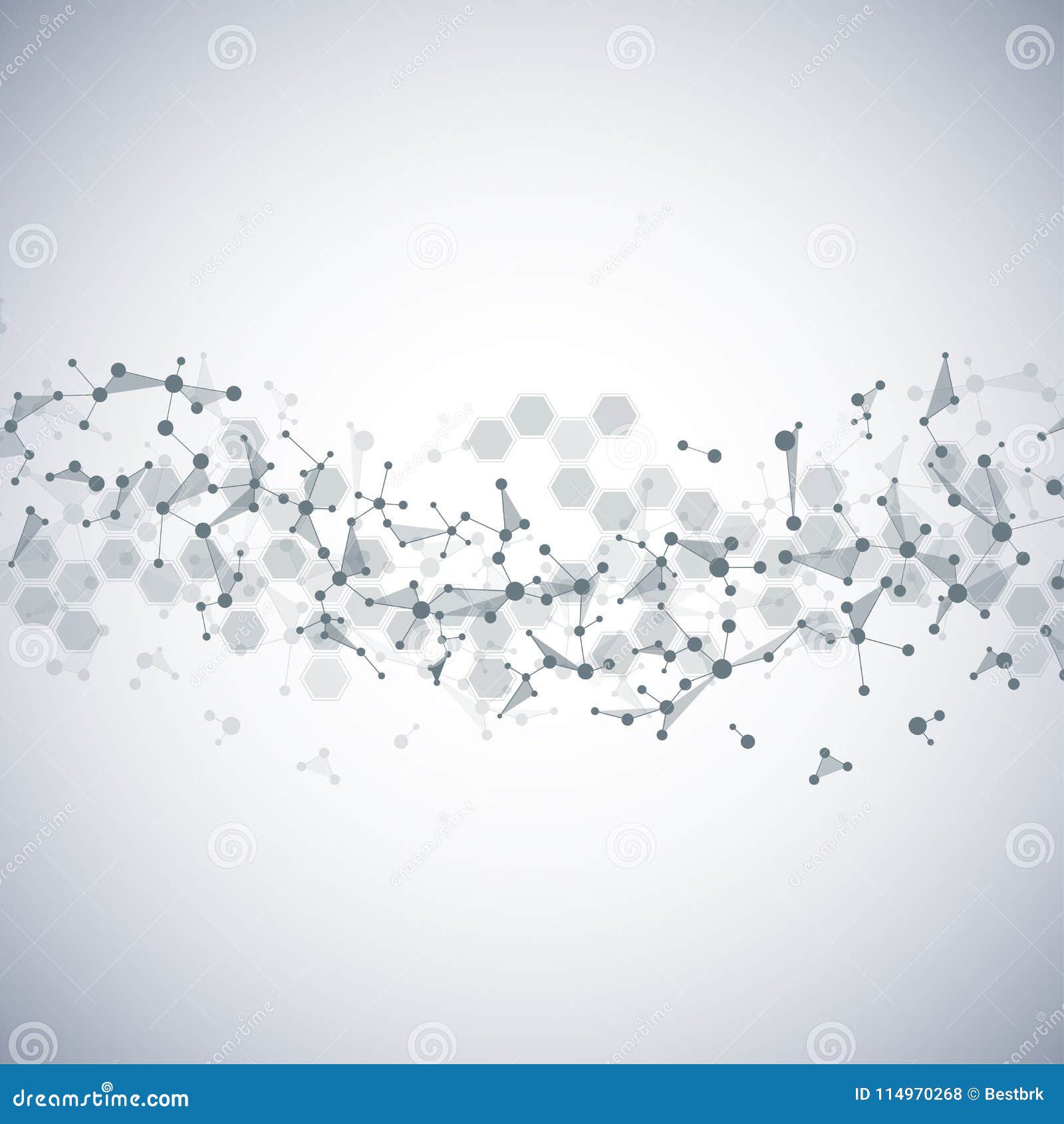 Molecular Structure Background. Abstract Background with Molecule DNA ...
