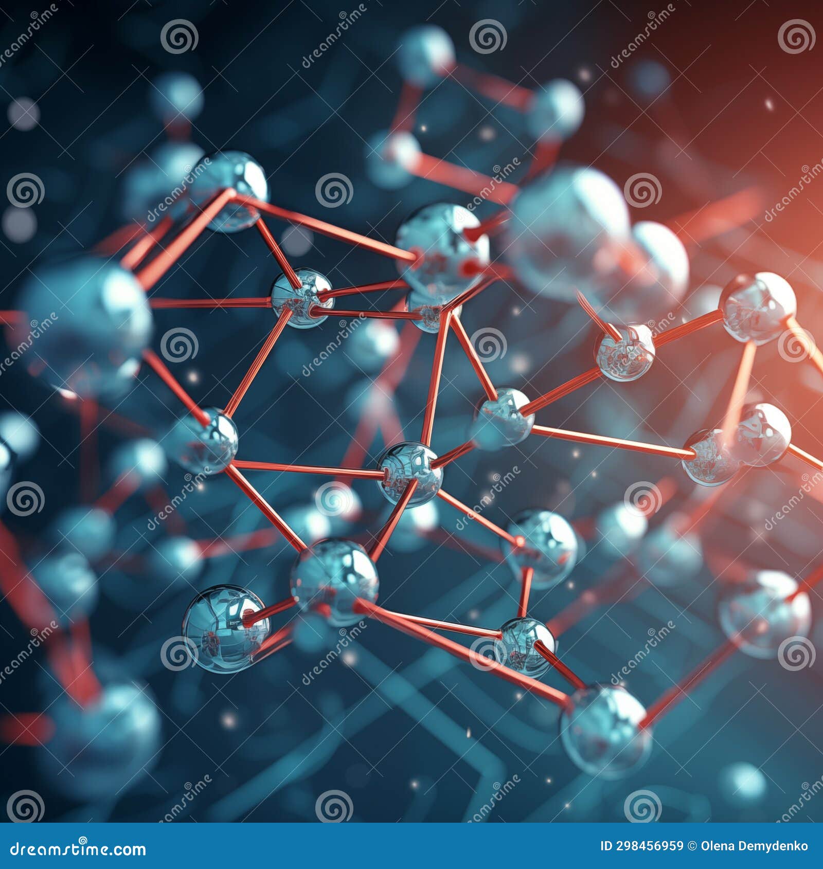 Molecular Structure Background. Colorful of Molecular Structural ...