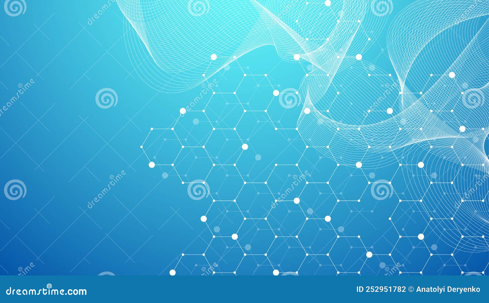 Molecular Structure Background. Science Template Wallpaper or Banner ...