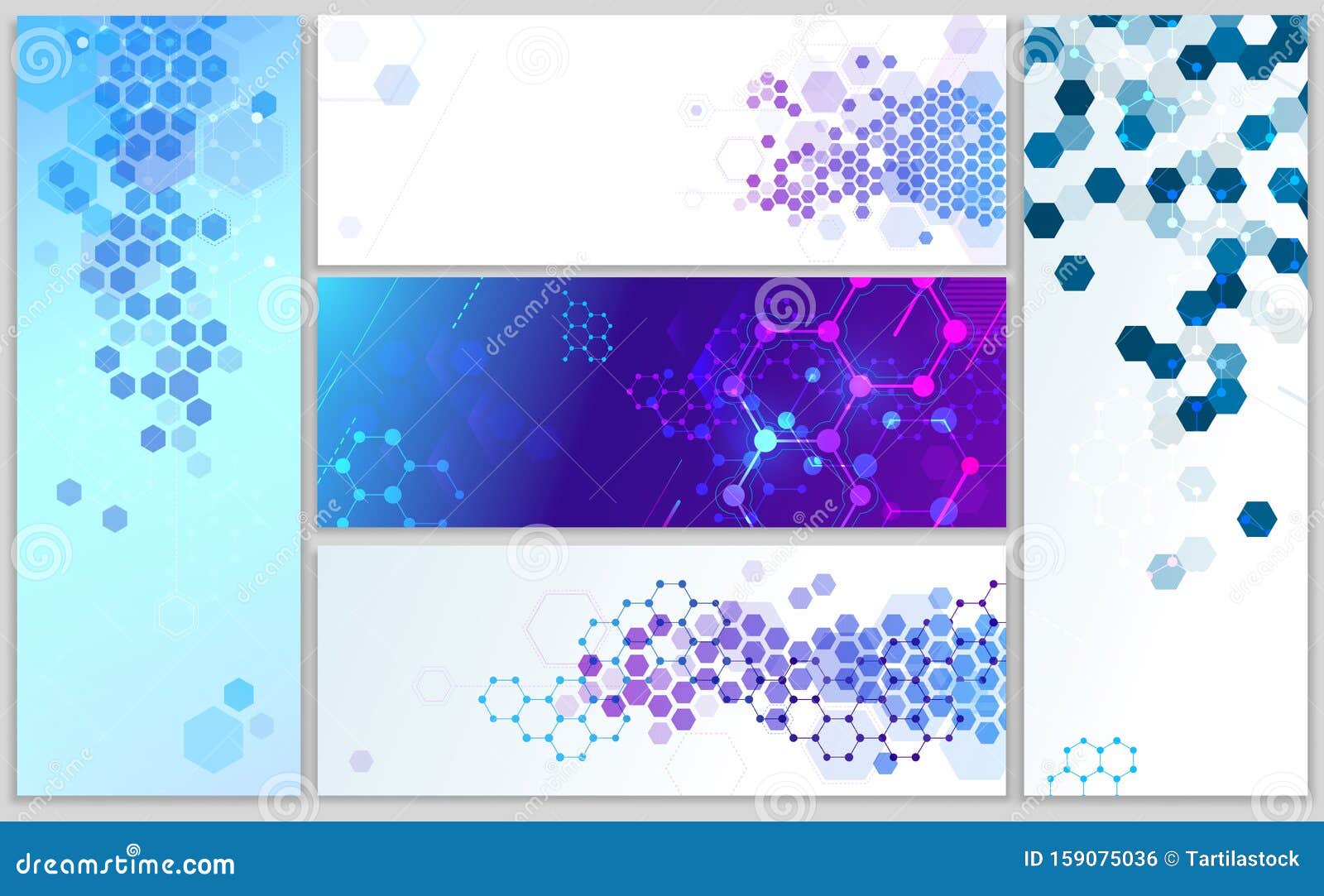 Banners With Abstract Woman Silhouette. Vector Illustration ...