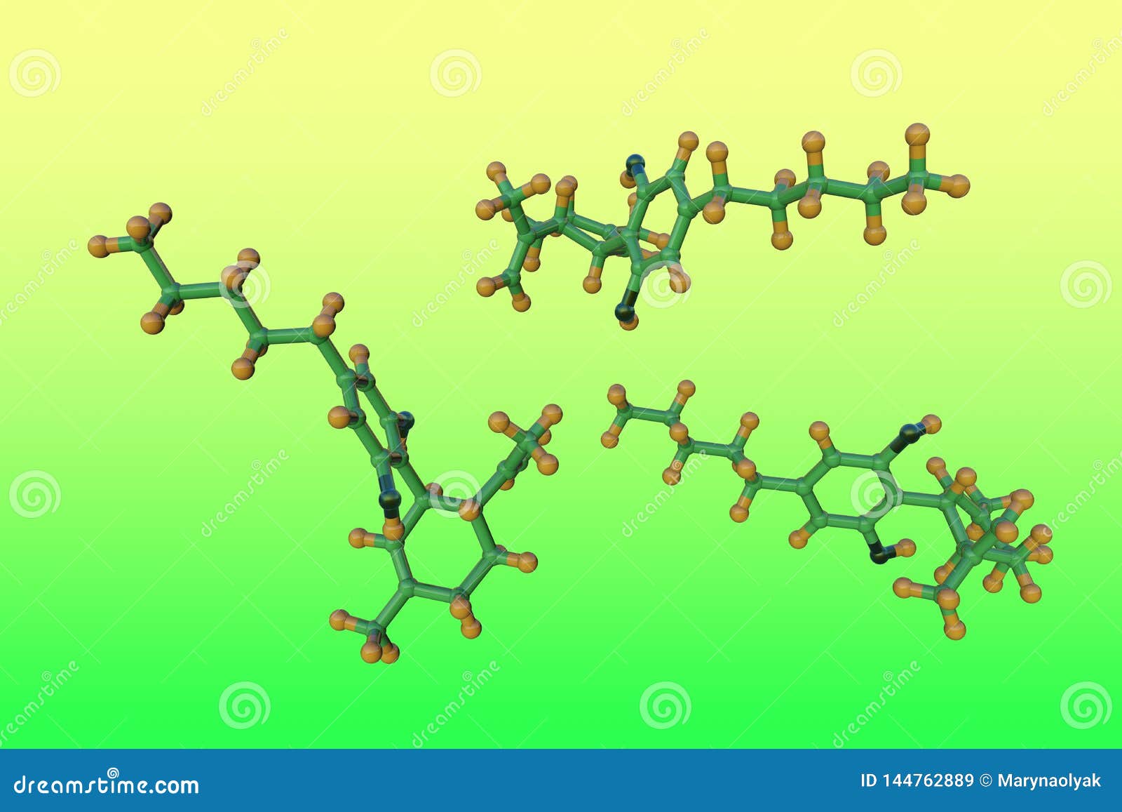 Molecular Structure of Cannabidiol CBD, an Active Ingredient in ...