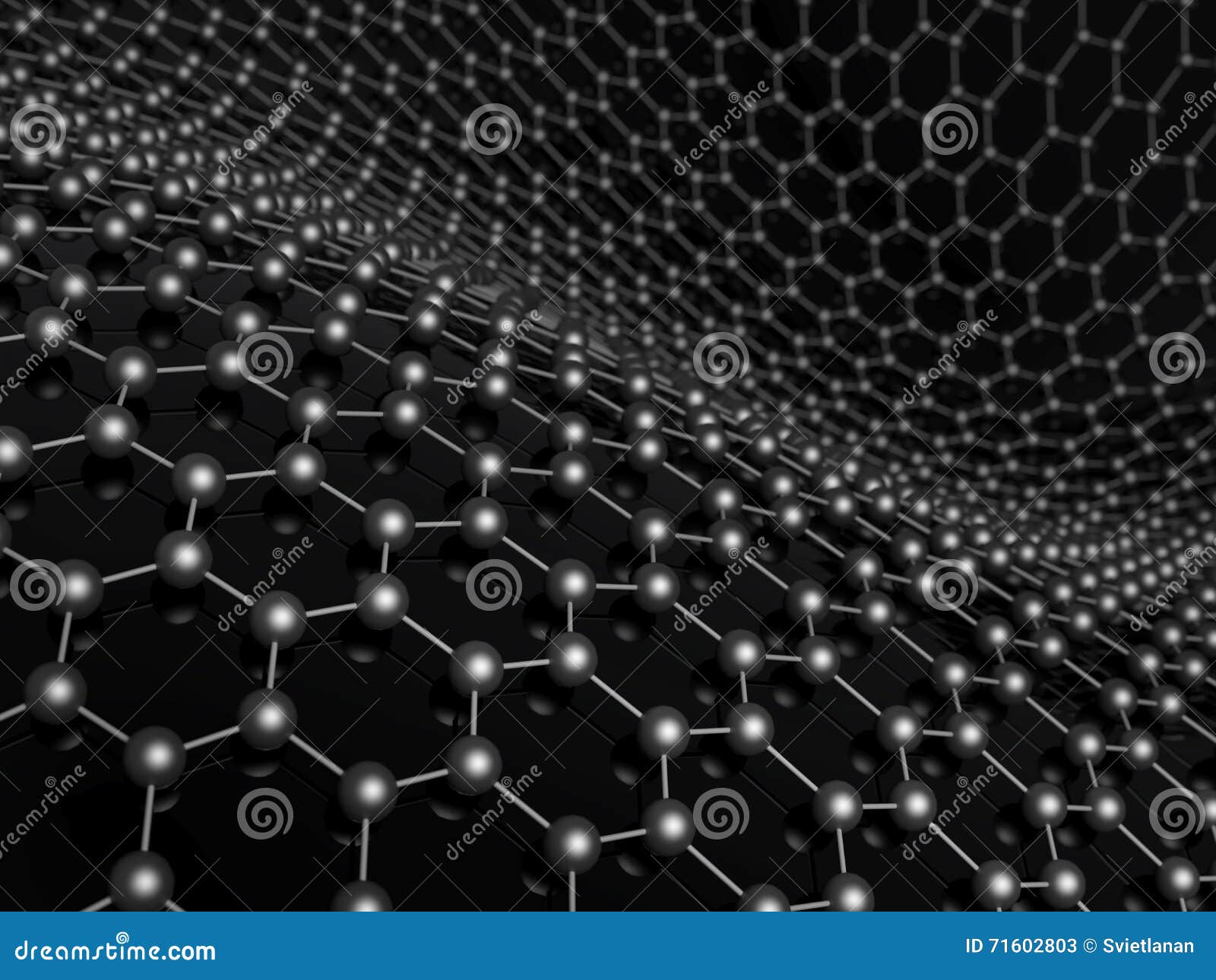 Molecular Structure of Carbon Concept. Stock Illustration ...