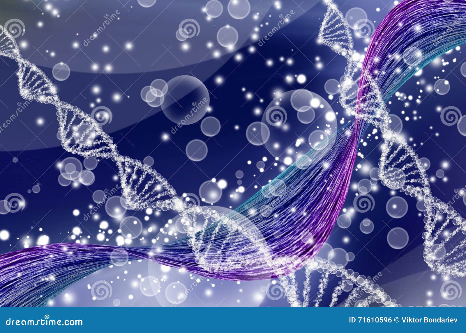 Molecular Structure and Chain of Dna Close Up Stock Illustration ...