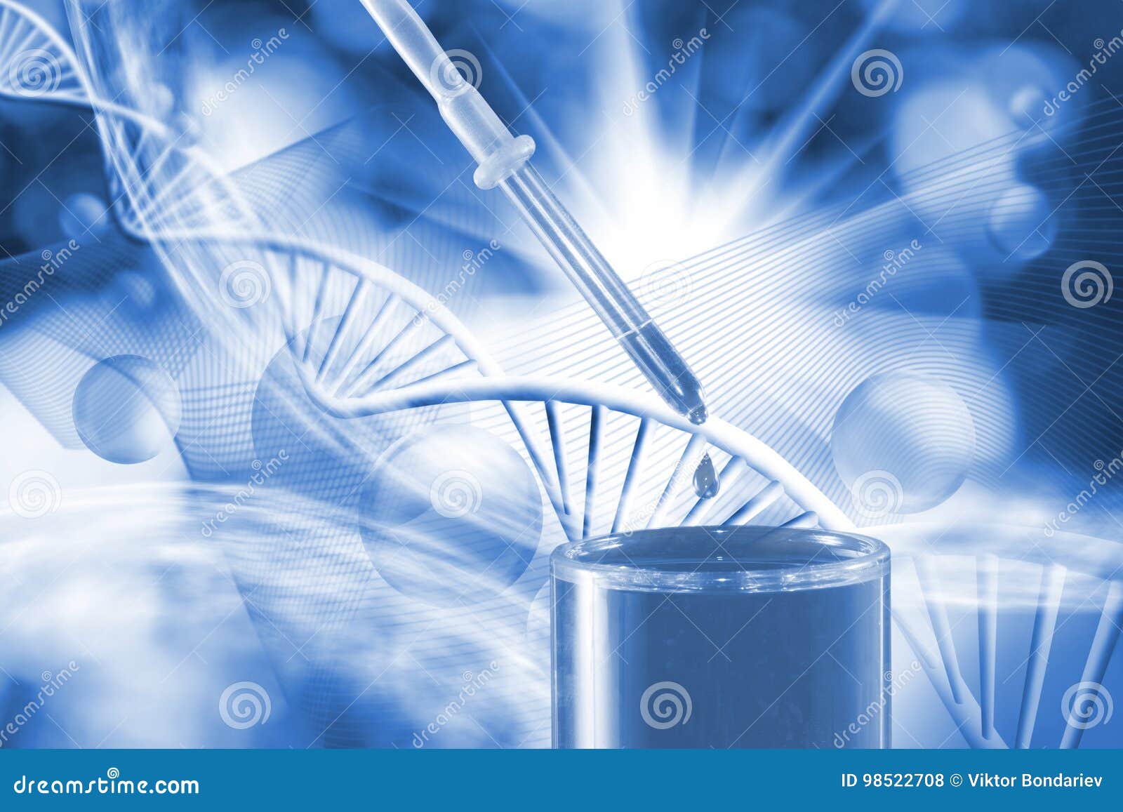 Molecular Structure and Chain of Dna Close Up Stock Photo - Image of ...
