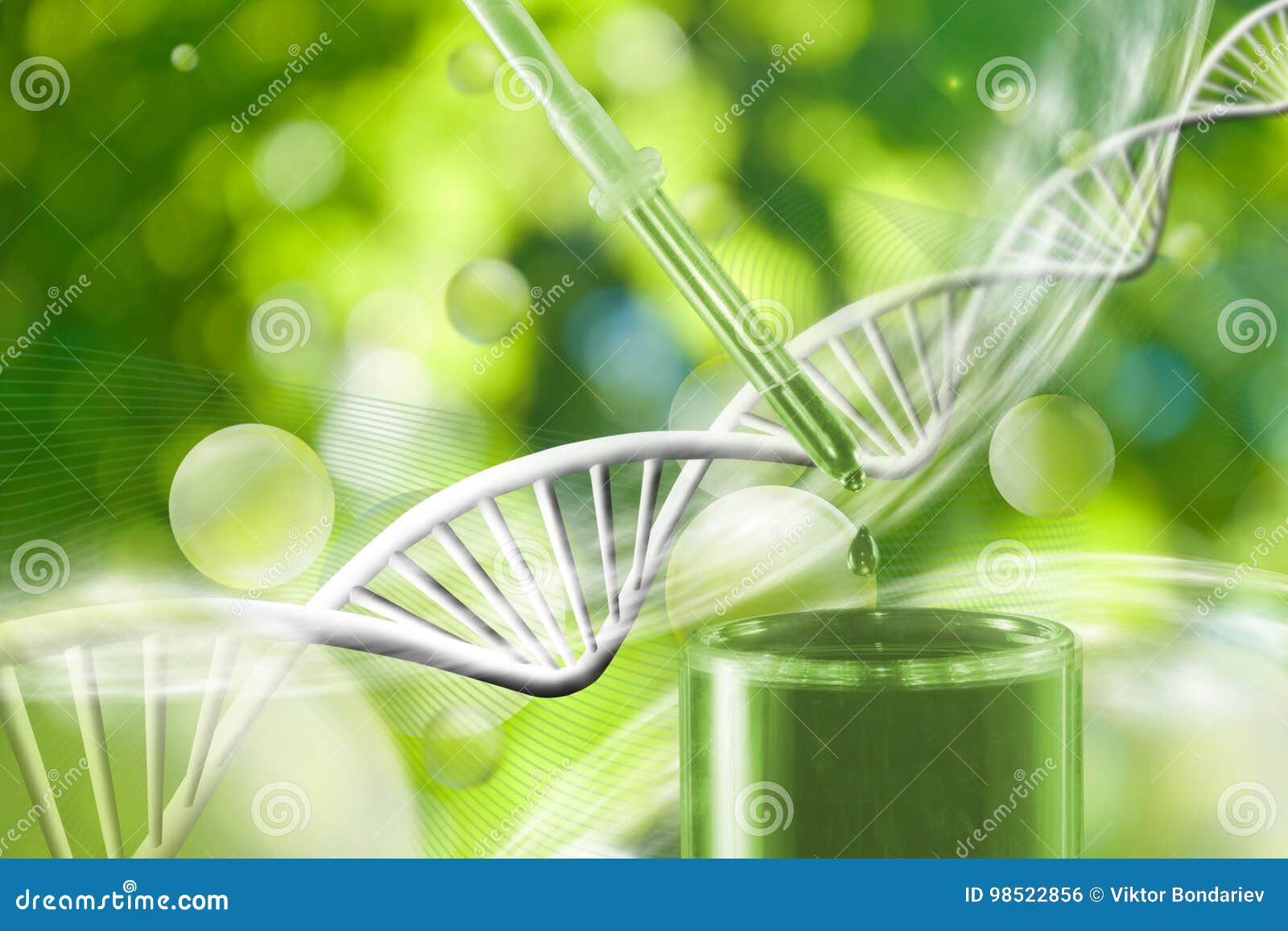 Molecular Structure and Chain of Dna Close Up Stock Photo - Image of ...