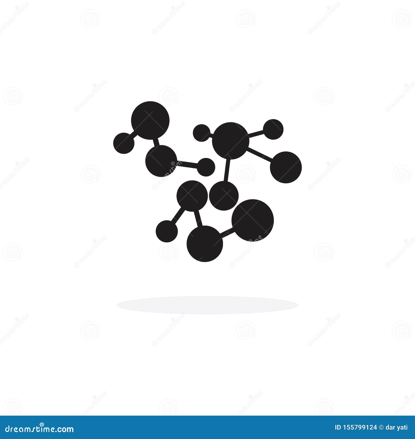 Molecular Structure Chemical Atoms Vector Stock Vector - Illustration ...