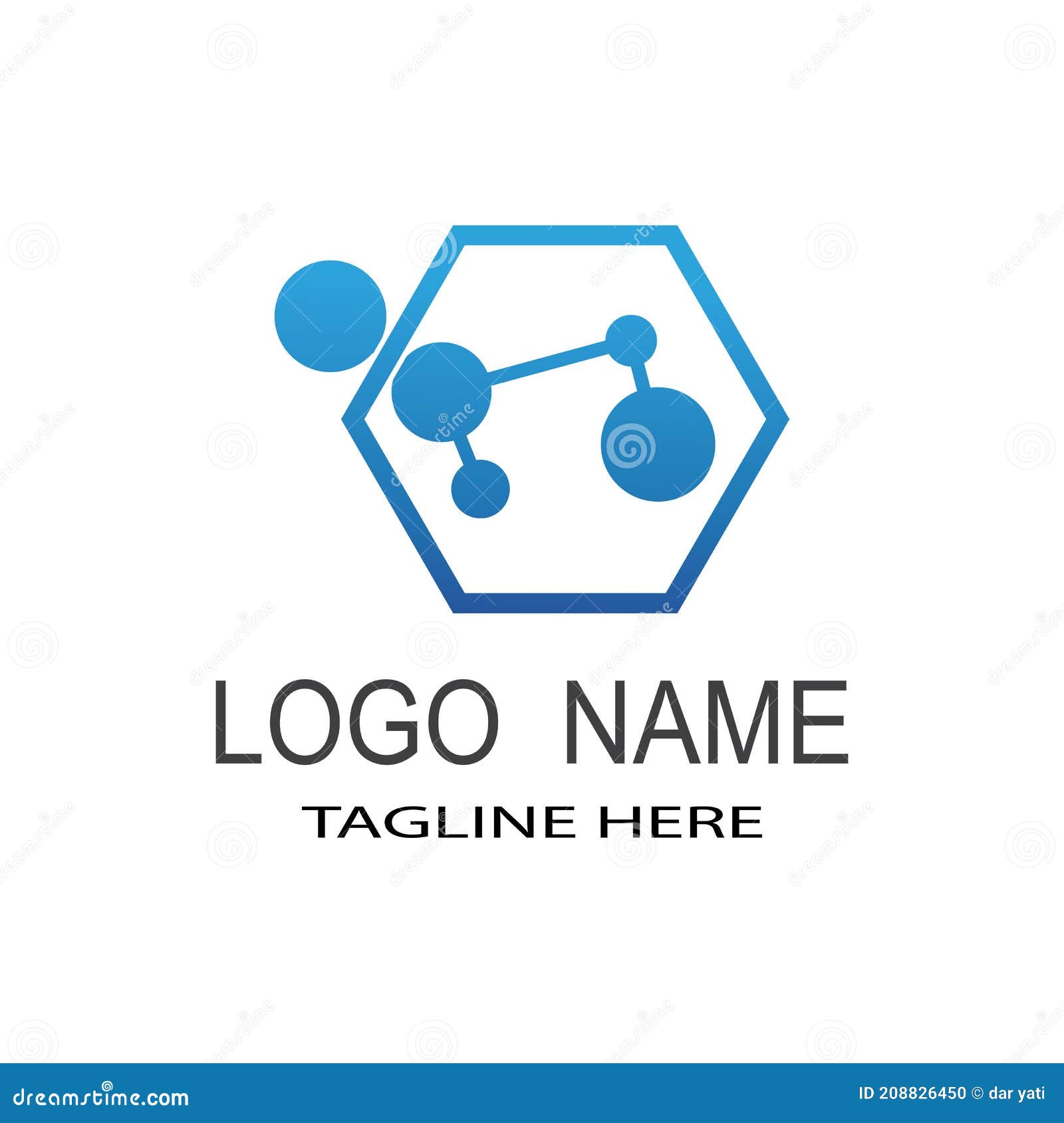 Molecular Structure Chemical Atoms Vector Illustration Stock Vector ...