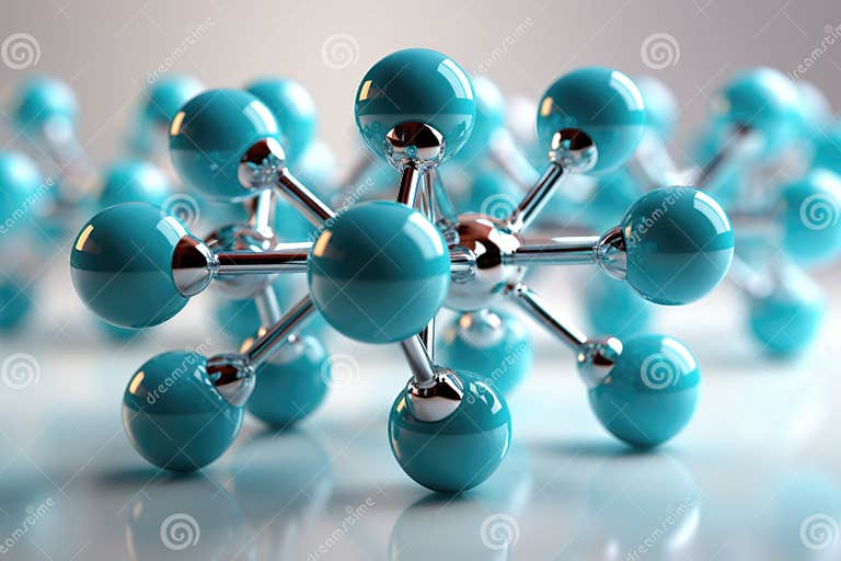 Molecular Structure of a Chemical Compound Stock Illustration ...