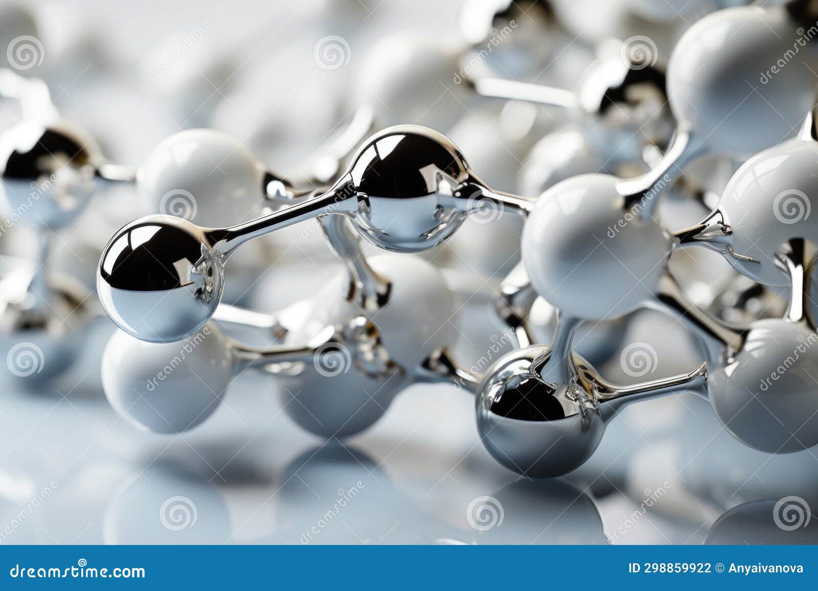 Molecular Structure of a Chemical Compound Stock Illustration ...