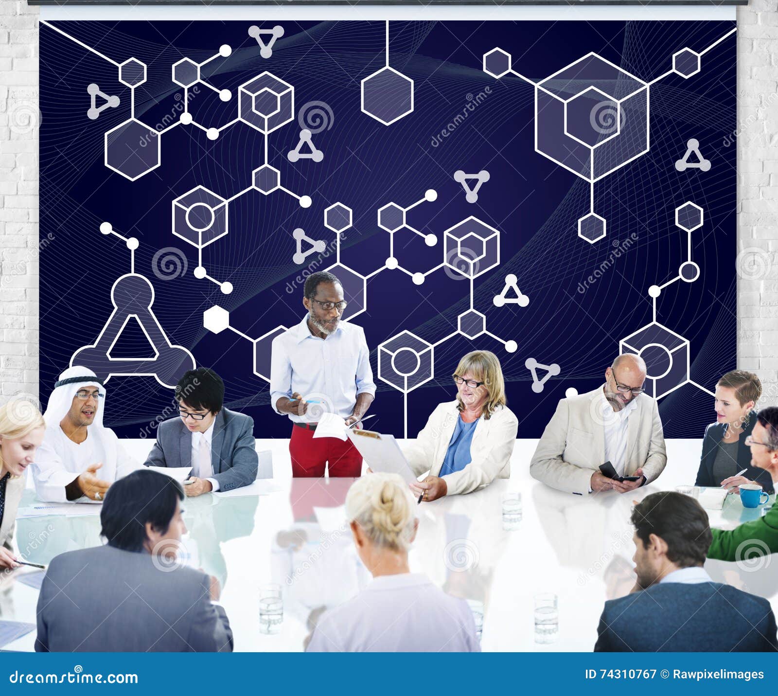 Molecular Structure Chemistry Science Experiment Concept Stock Image ...