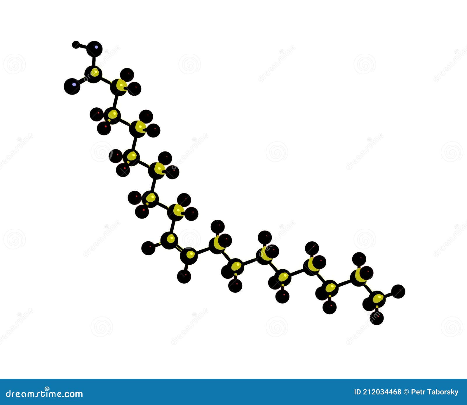 Molecular Structure of Oleic Acid Stock Illustration - Illustration of ...