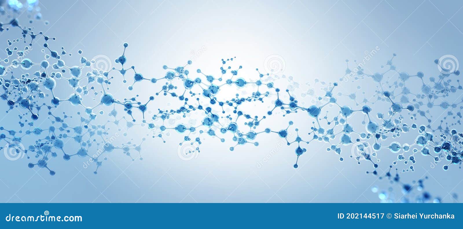 Molecular Structure. Crystal Cell 3D Illustration Stock Illustration ...