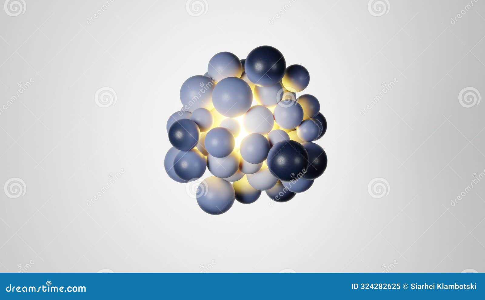 Molecular Structure Depicted With Grouped Spheres For Scientific ...