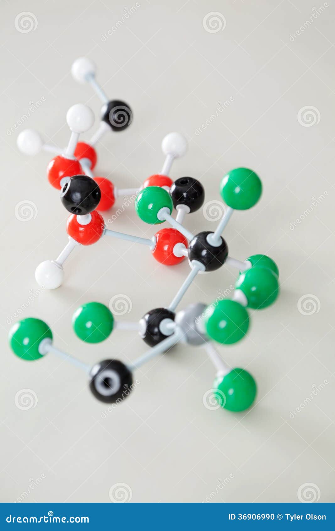 Molecular Structure on Desk in Classroom Stock Photo - Image of absence ...