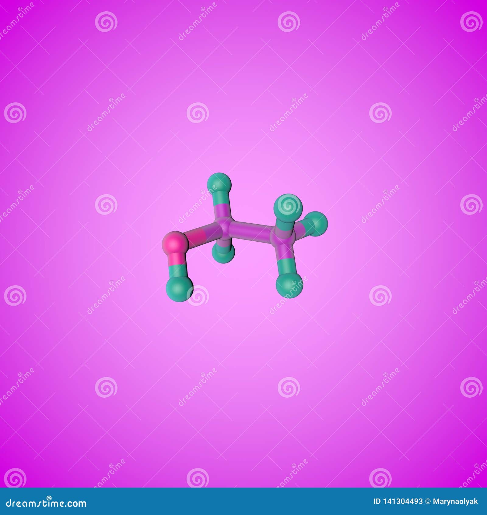 Molecular Structure of Ethanol Drinking Alcohol, Ethyl Alcohol ...