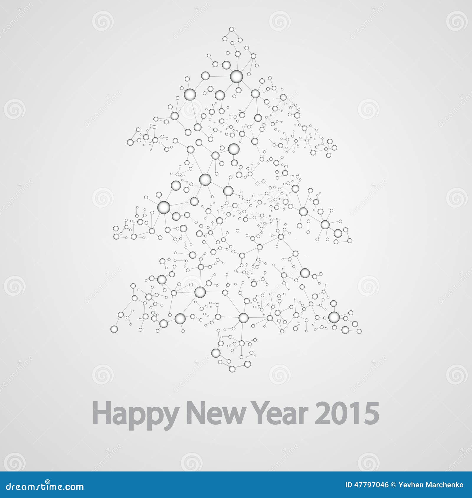 Molecular Structure in the Form of Tree Stock Vector - Illustration of ...