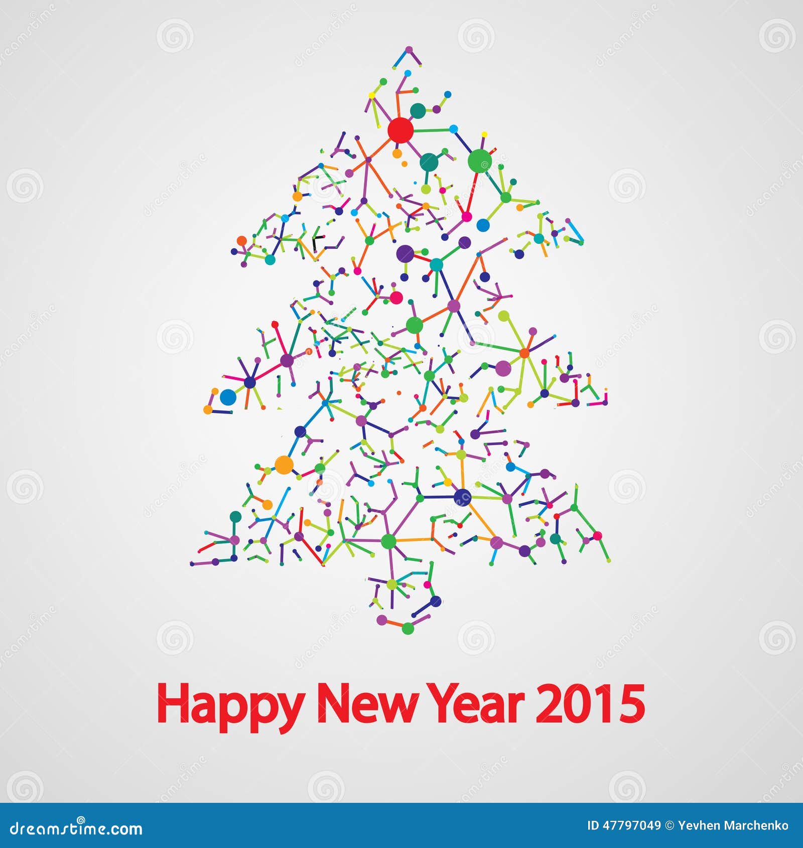 Molecular Structure in the Form of Tree Stock Vector - Illustration of ...