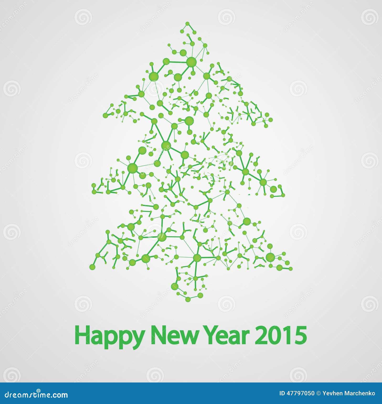 Molecular Structure in the Form of Tree Stock Vector - Illustration of ...