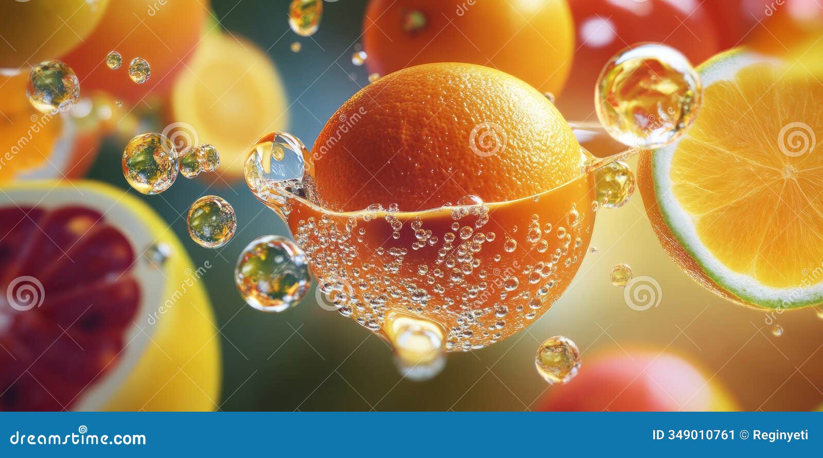 Molecular Structure Graphics of Fruit Juice with Luminous Details Stock ...