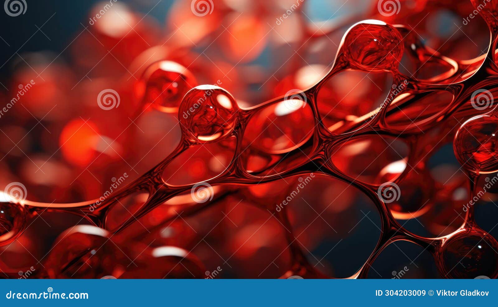 The Structure Of Hemoglobin. Vector Illustration On A Gray Background ...