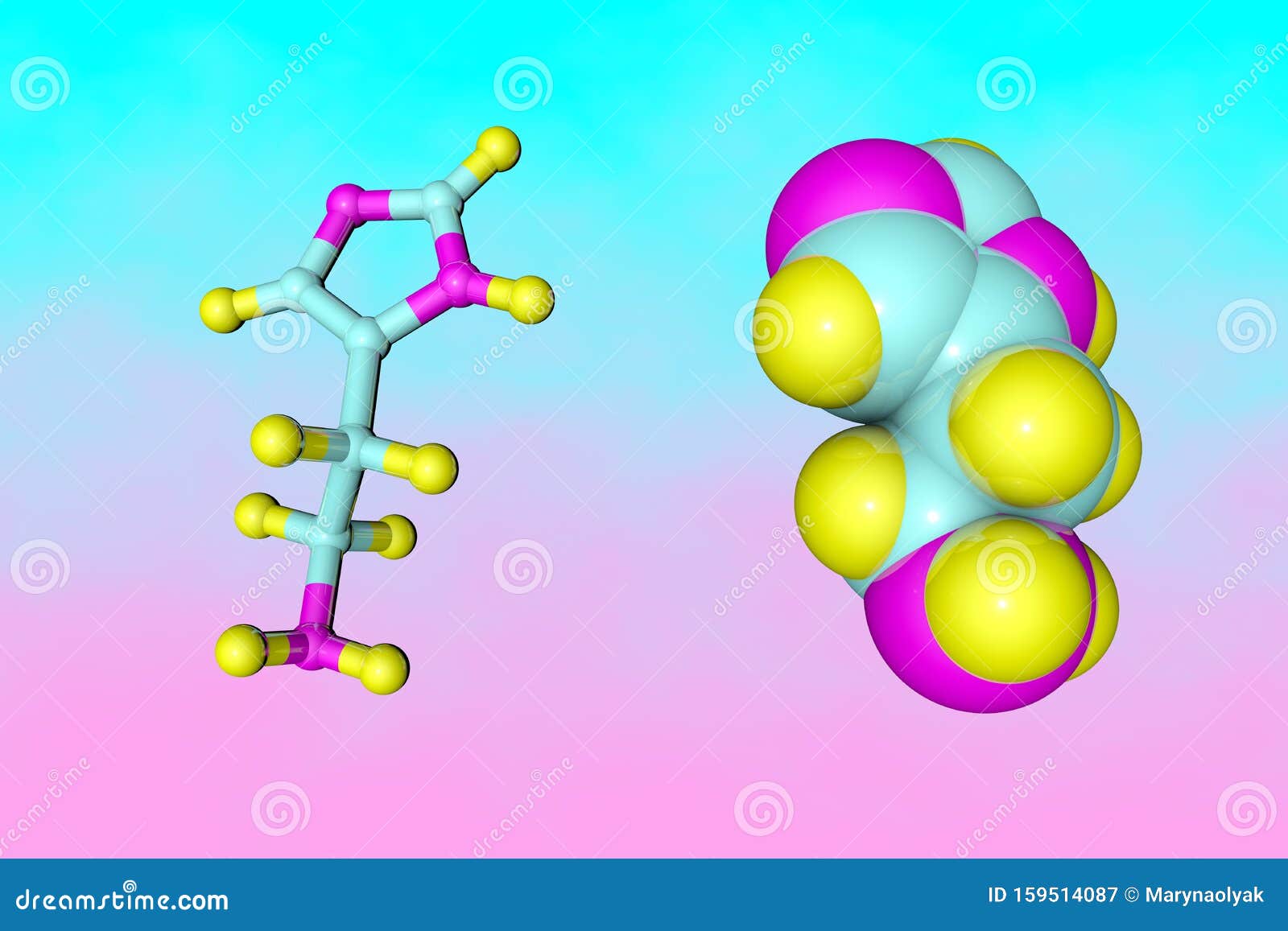 Histamine, Molecular Structures, Neurotransmitter, 3d Model, Structural ...