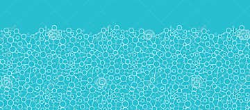 Molecular Structure Horizontal Seamless Pattern Stock Vector ...