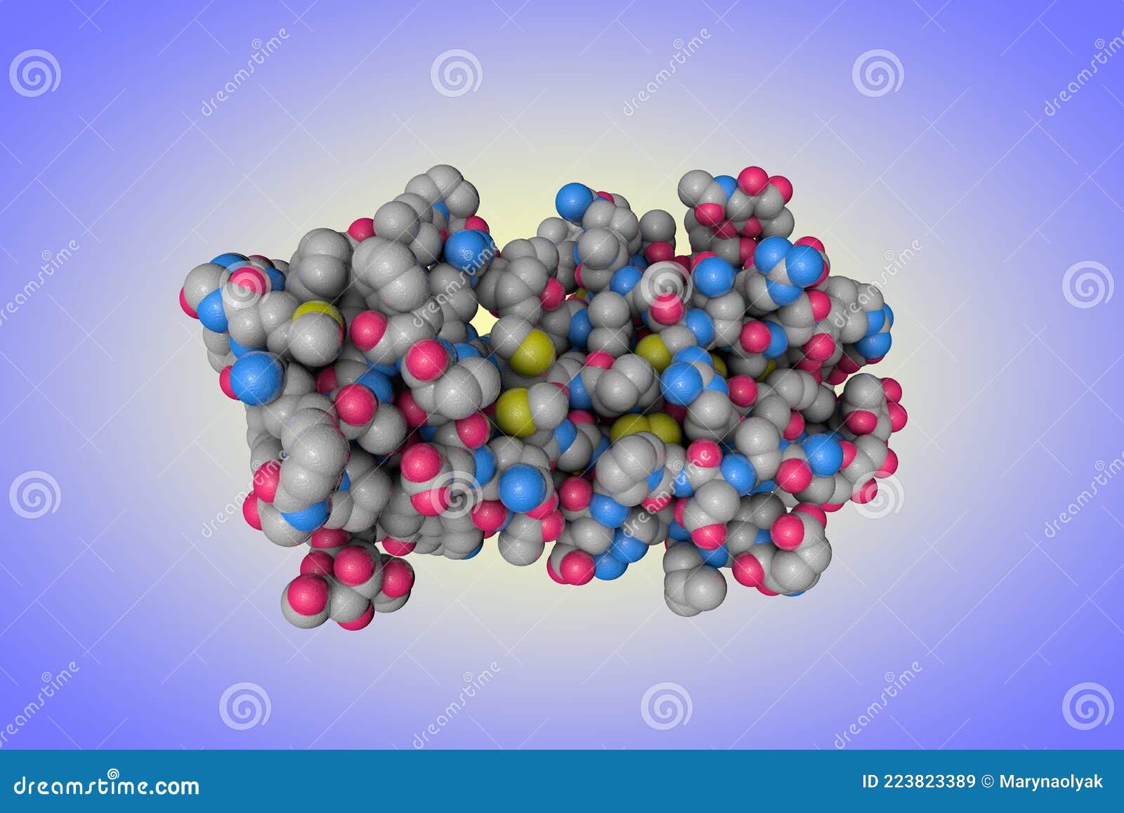 Human Chorionic Gonadotropin (hCG) Glycoprotein Hormone, Chemical ...