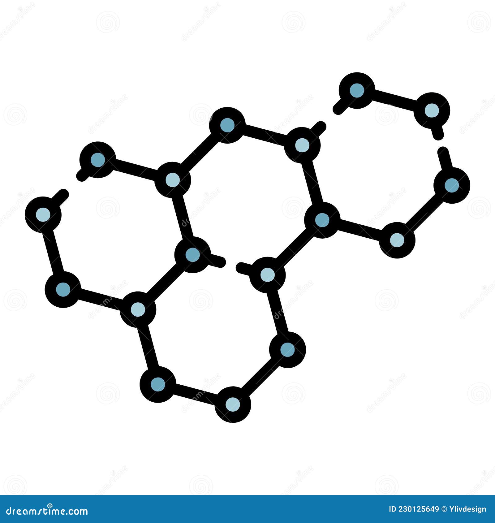 Molecular Structure Icon Color Outline Vector Stock Vector ...