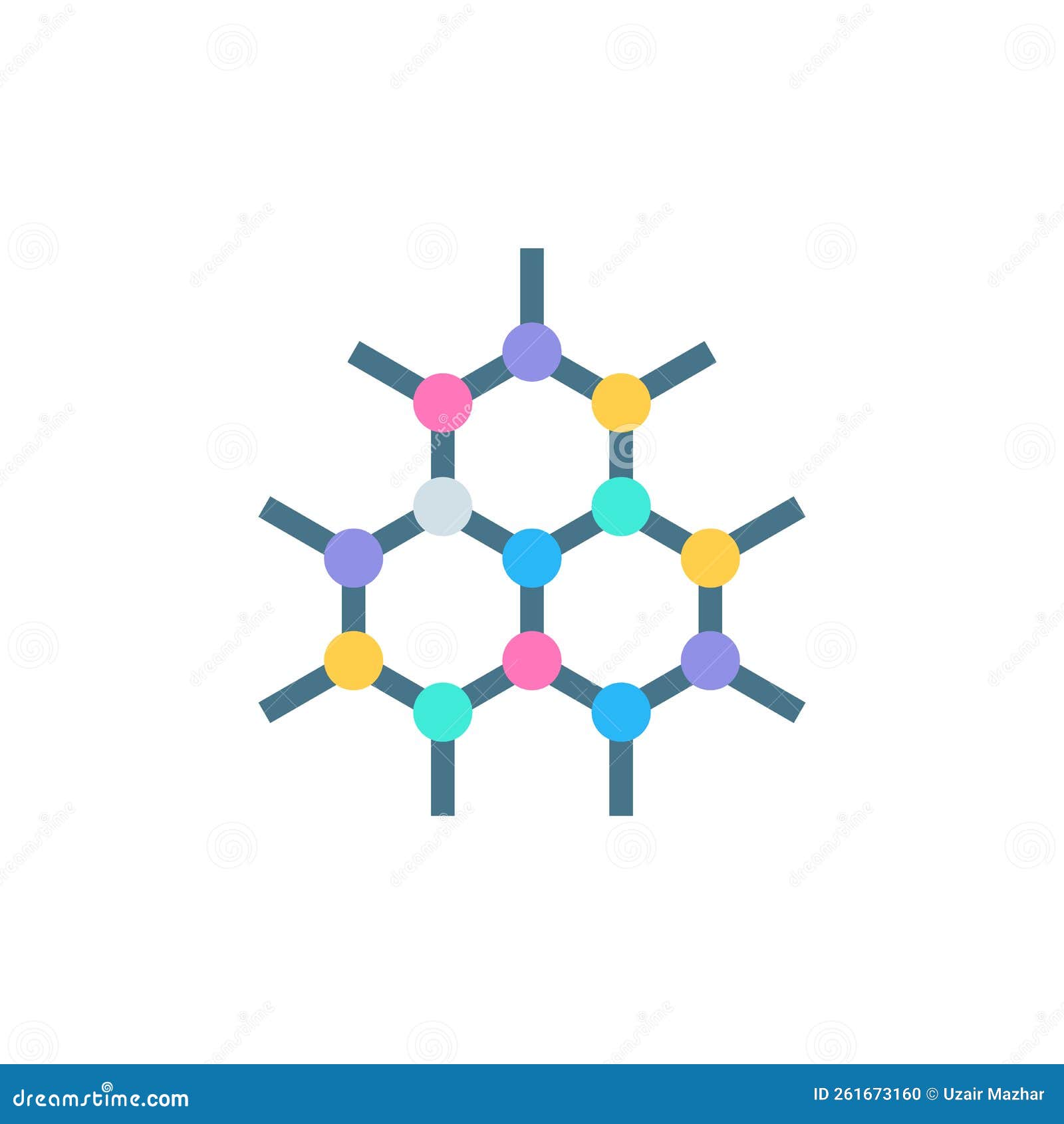 MOLECULAR STRUCTURE Icon in Vector. Logotype Stock Vector ...