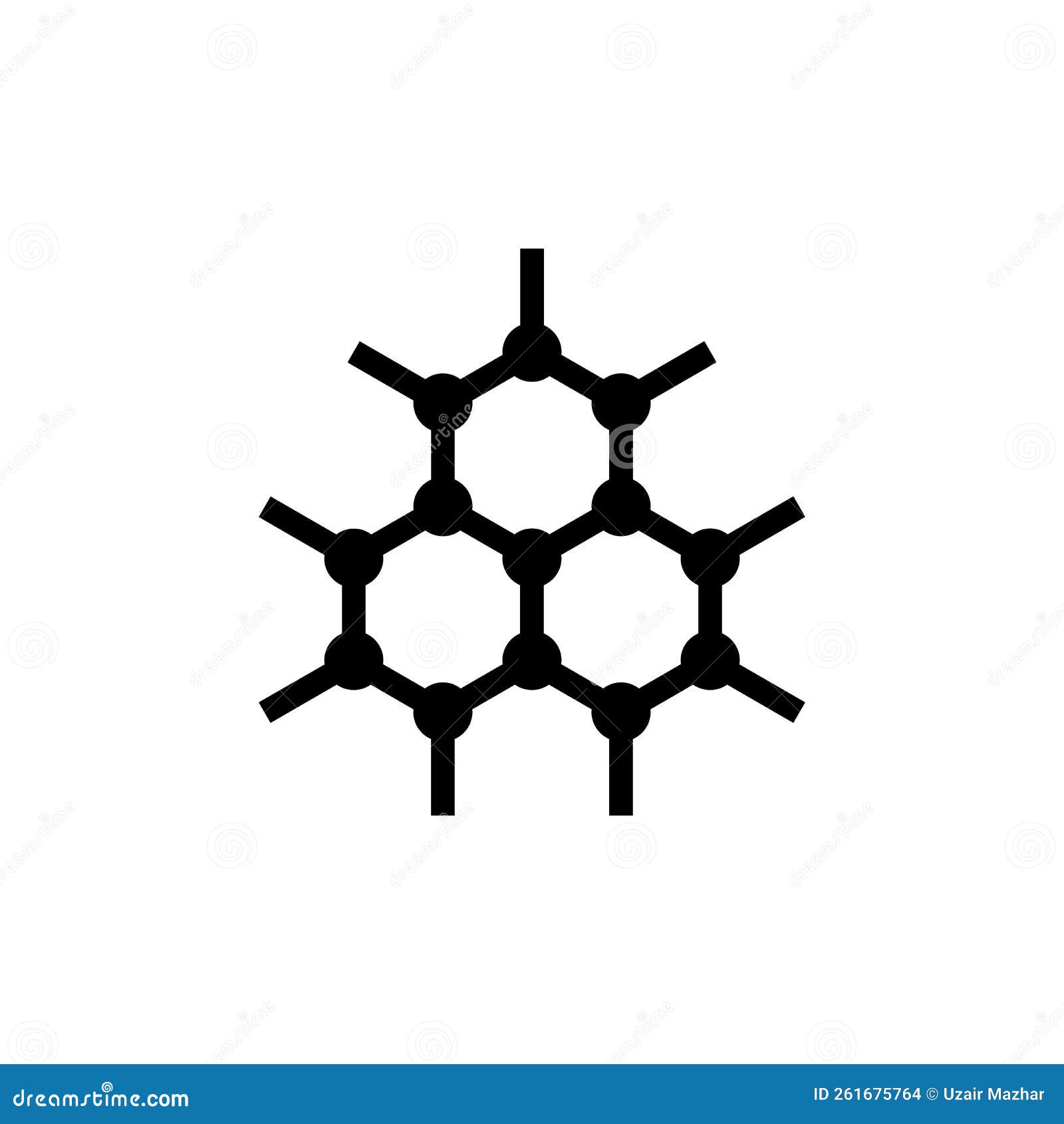 MOLECULAR STRUCTURE Icon in Vector. Logotype Stock Vector ...